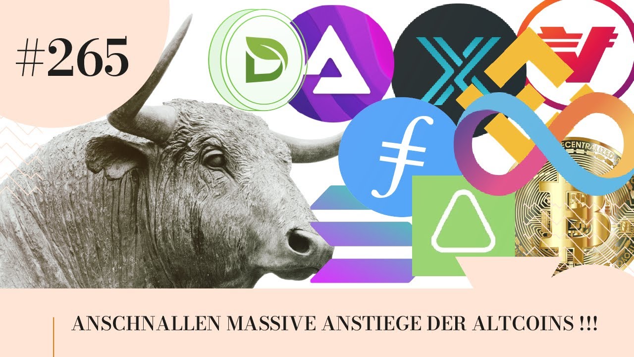 ANSCHNALLEN MASSIVE ANSTIEGE DER ALTCOINS !!! FILECOIN IMX VRA DMTR SOL ...