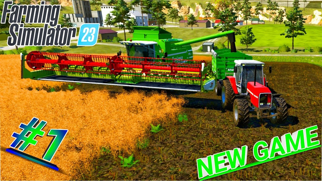 Farming simulator 23 - harvesting canola || #1 harvest canola ...