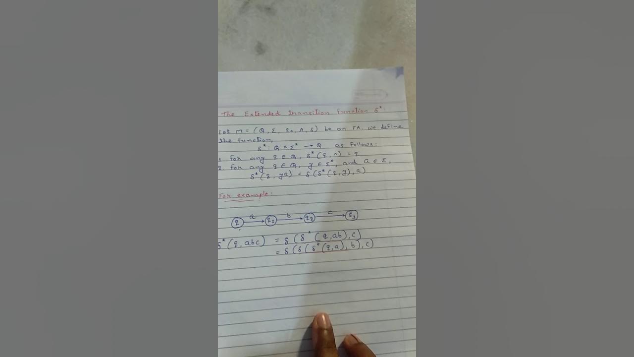 3. Extended Transition Function - YouTube