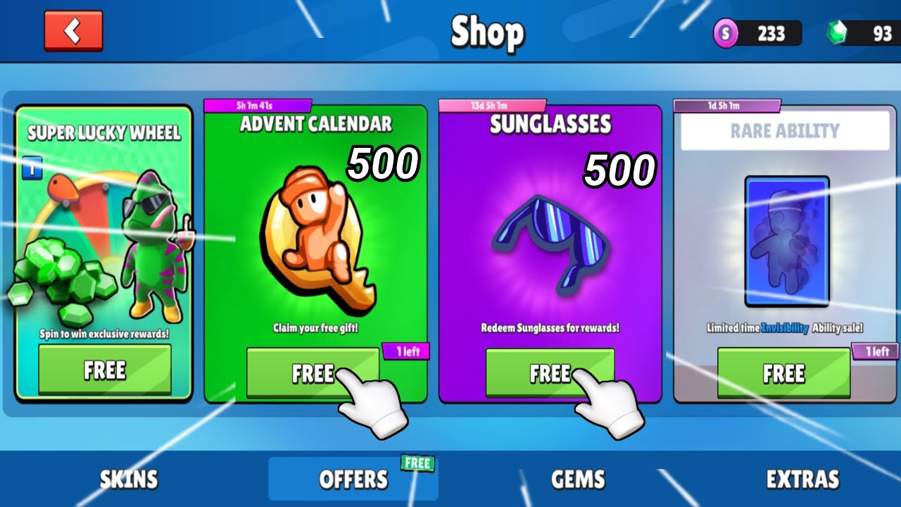 Claim Your Free Gift! 500 Ability Token & Sunglasses Token - Stumble ...