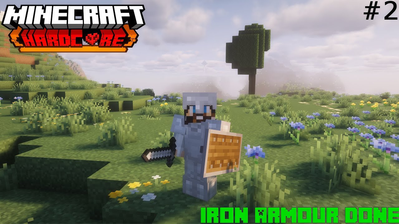 Finally Iron Armour Done - Minecraft Hardcore Pt-2 - YouTube