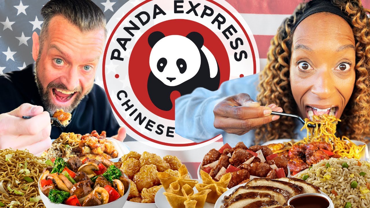 Brits Try Panda Express For The First Time In The USA - YouTube