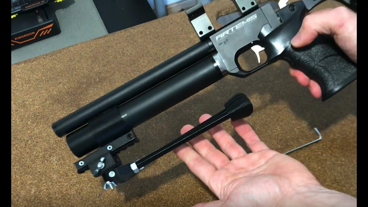 DIY BIPOD RIFLE GUN - FOR 20-22MM RAIL #3dprint - YouTube