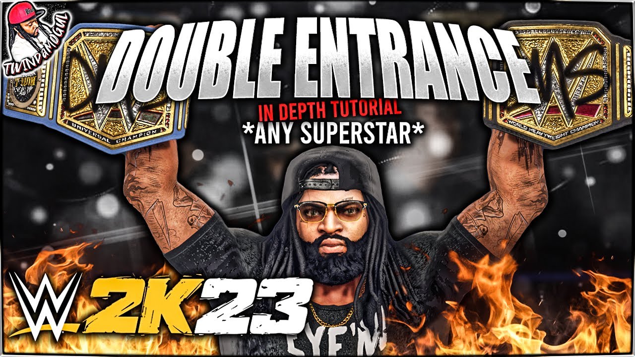 How to Get Double Title Entrance on WWE 2K23! - YouTube