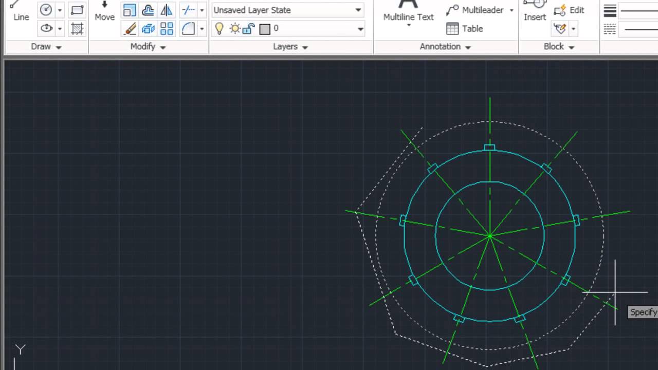 Trim Lines Using the Fence Option Autocad 2015 - YouTube