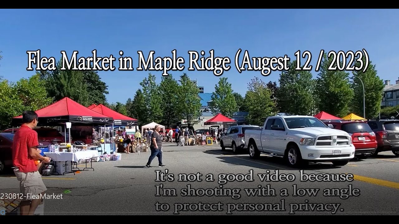 Flea Market in Maple Ridge (August 12 / 2023) / 벼룩시장 - YouTube
