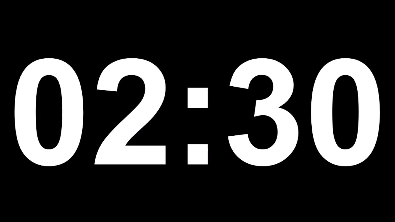 150 Seconds / 2:30 Minutes Countdown Timer - 150 Sekunden / 2:30 ...