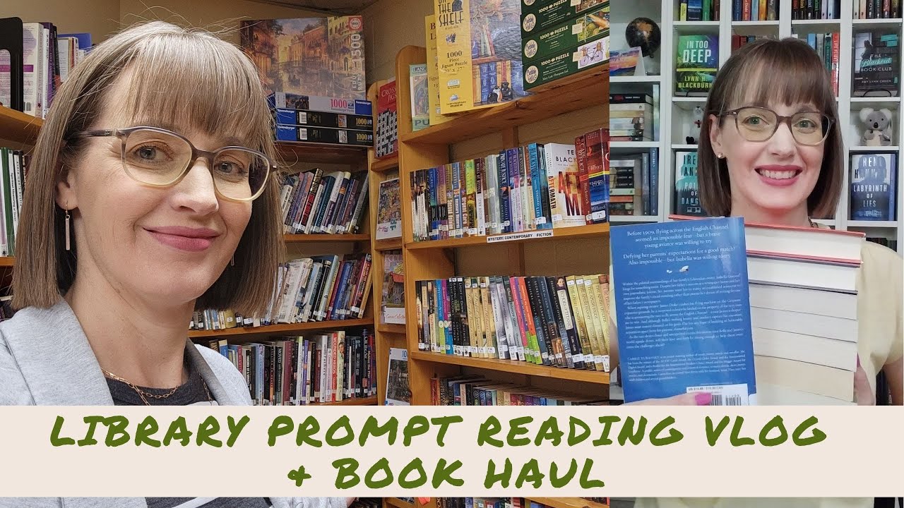 Library Pick Reading Vlog & Book Haul - YouTube