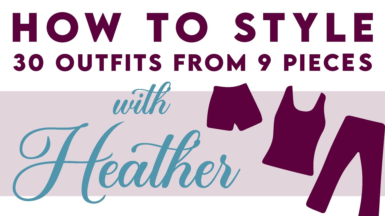 How to style 30 outfits with 9 pieces! 🤯 - YouTube