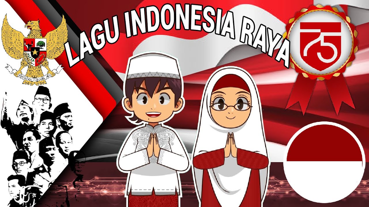 🎧LAGU INDONESIA RAYA dengan teks lirik | Lagu Kebangsaan Indonesia Raya ...