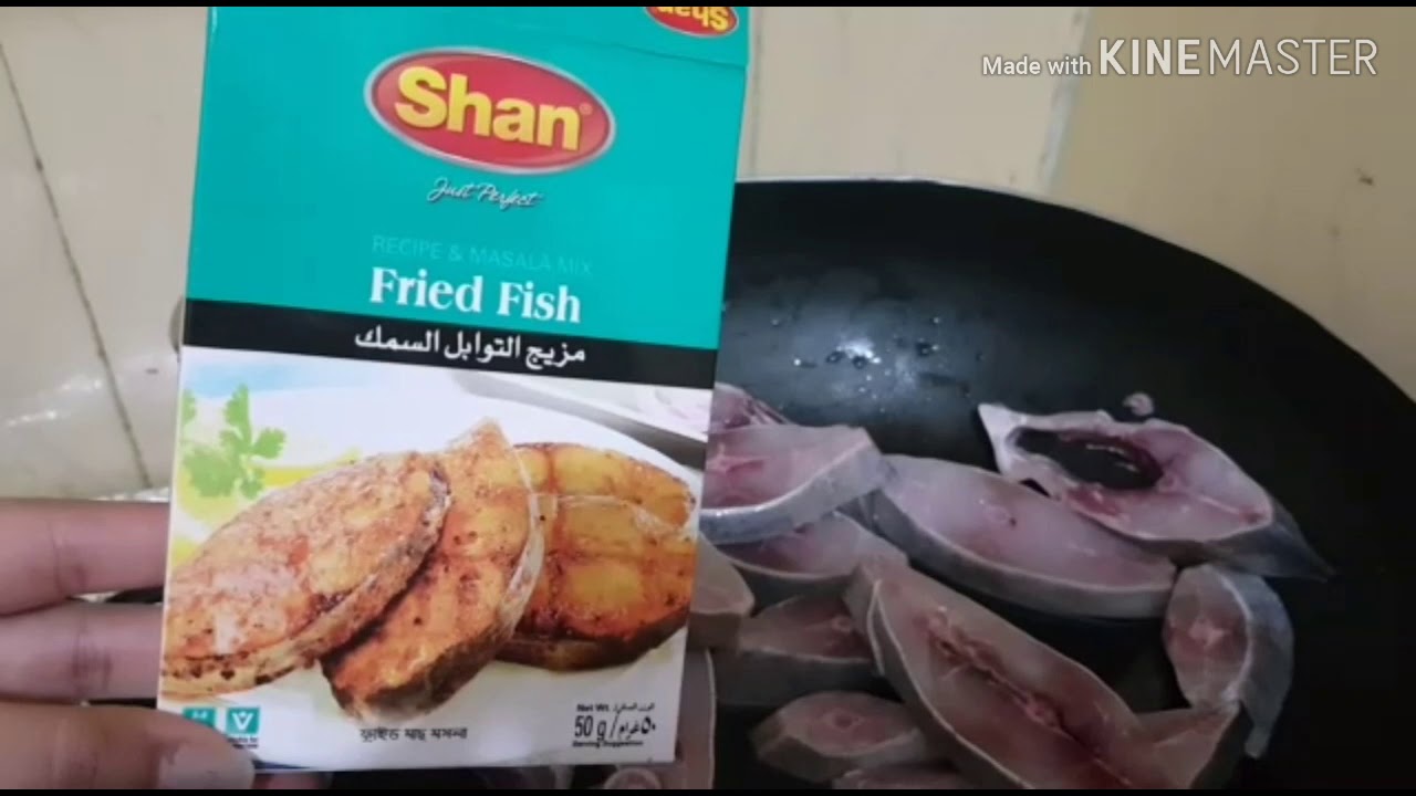 Pomfret Fry Fish Recipe|Shan Fried Fish Masala - YouTube