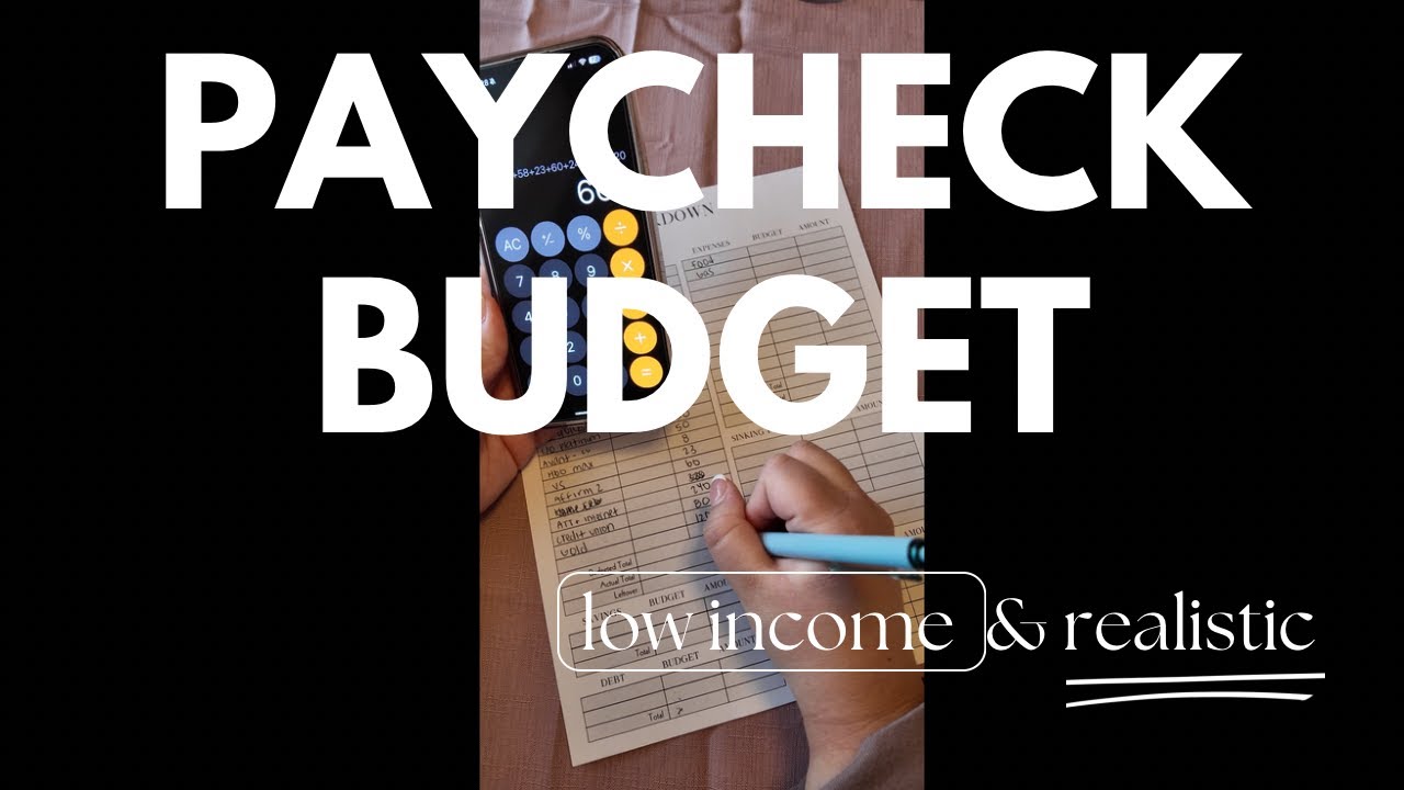 Budgeting My Low Income Paycheck | Realistic | Bi Weekly Pay | Debt Pay ...
