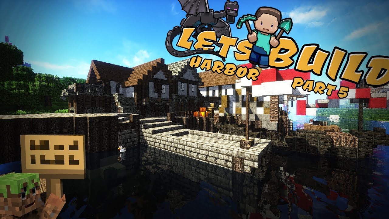 Mittelalterlicher Hafen | Part 5 | Minecraft Tutorial | German - YouTube