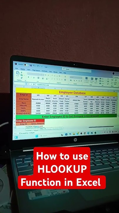 Hlookup Function in Excel Expert Tricks #shortsfeed #exceltutorial #shorts - YouTube
