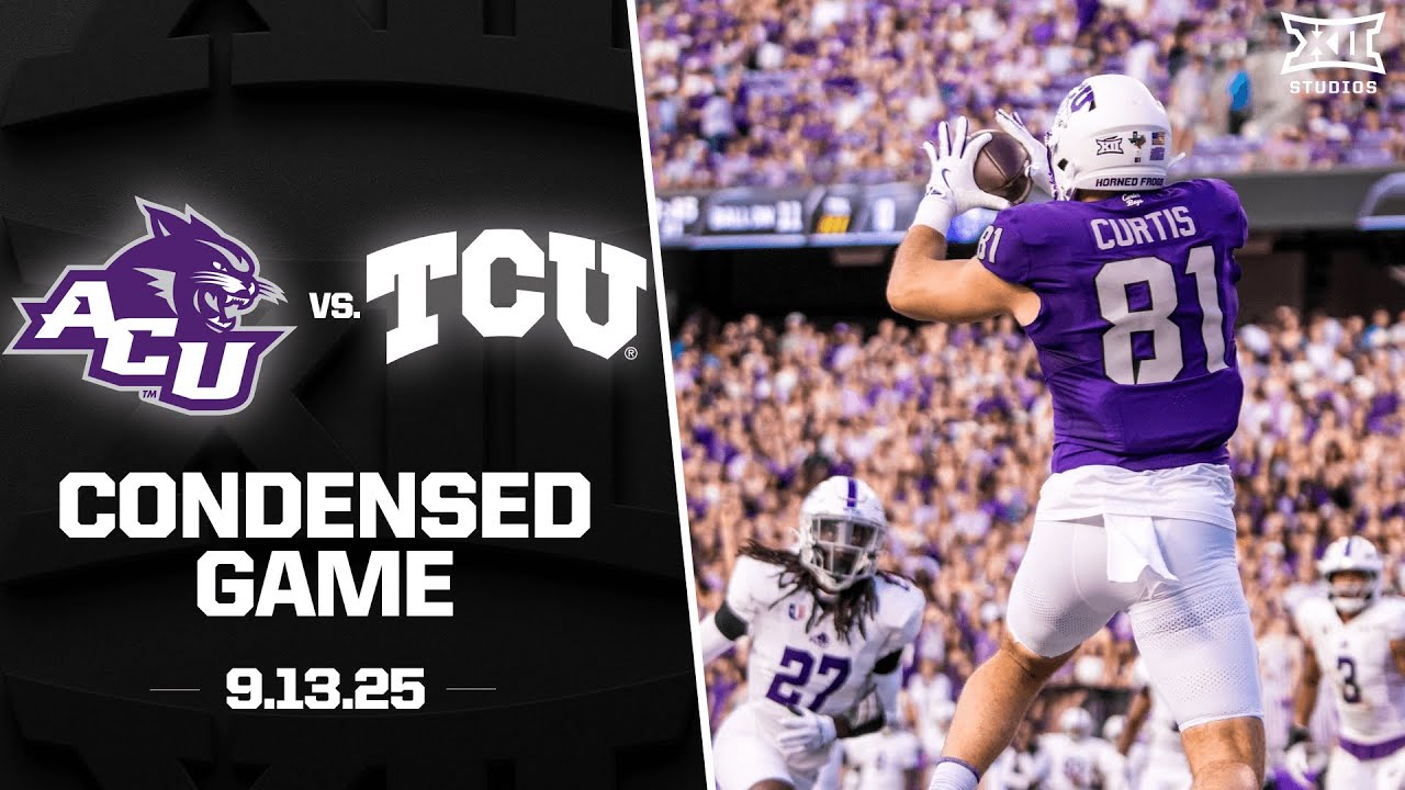 Abilene Christian vs. TCU Condensed Game | 2025 Big 12 Football - YouTube