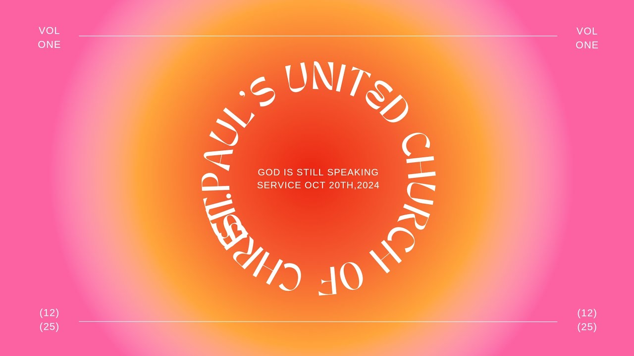 St Paul's United Church of Christ Disciples of Christ Service October ...