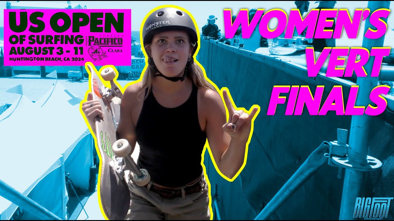 FREE FALLIN' AT THE US OPEN OF SURFING WOMENS VERT FINALS - YouTube