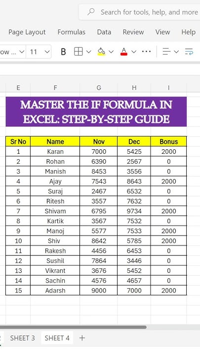 Master the IF Formula in Excel: Step-by-Step Guide #excel #exceltips #exceltricks #shorts - YouTube