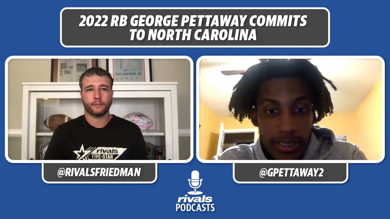 Four-star RB George Pettaway commits to UNC - YouTube