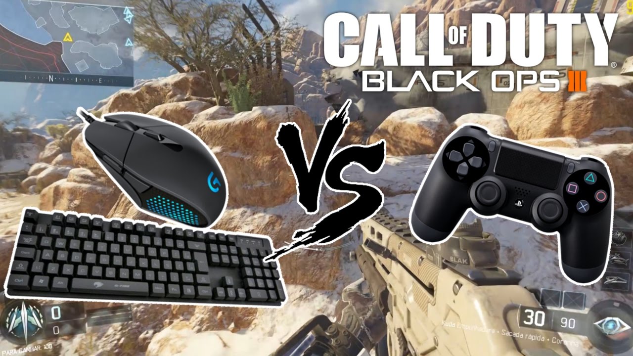 CONTROLE VS. TECLADO E MOUSE! QUAL É MELHOR ? CALL OF DUTY: BLACK OPS 3 ...