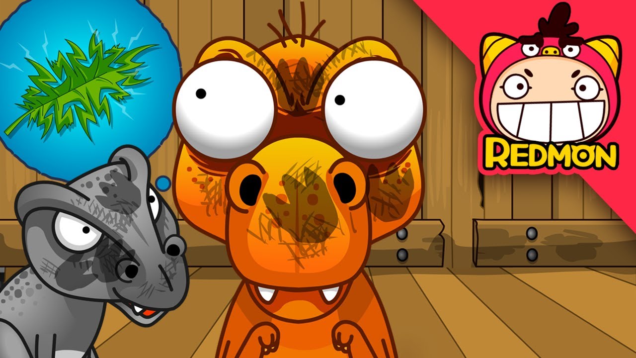 Teamwork | Dinosaurs Story | dinosaur cartoon | REDMON - YouTube