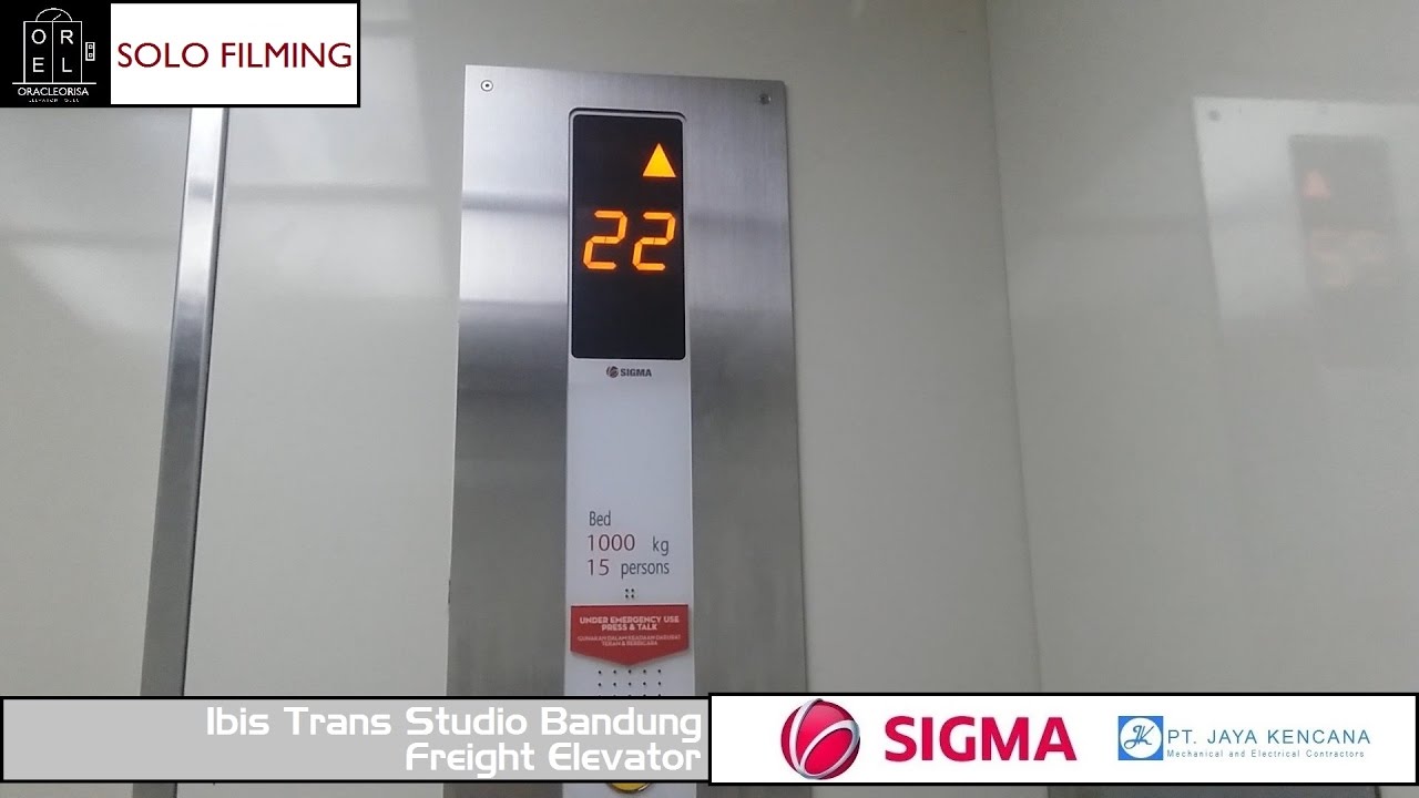 Sigma Freight Elevator at Ibis Trans Studio Bandung - YouTube