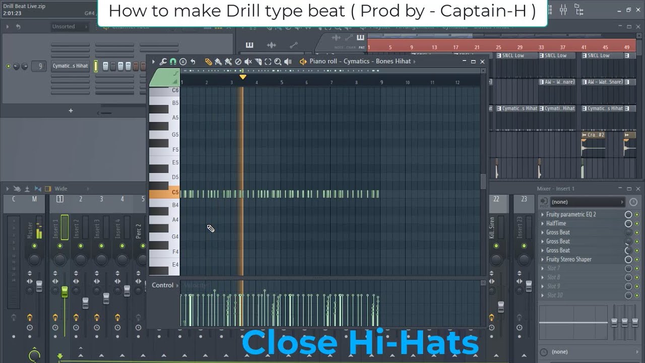 " How to make Drill type beat in FL Studio 20 " ( Prod by Captain-H ...
