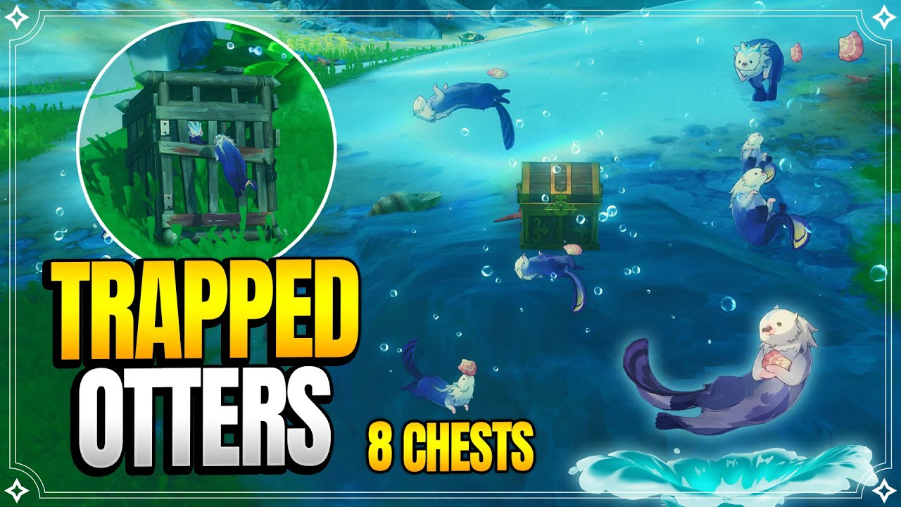Save The Trapped Otters!!! | 8 Otter Chests | World Quests & Puzzles ...