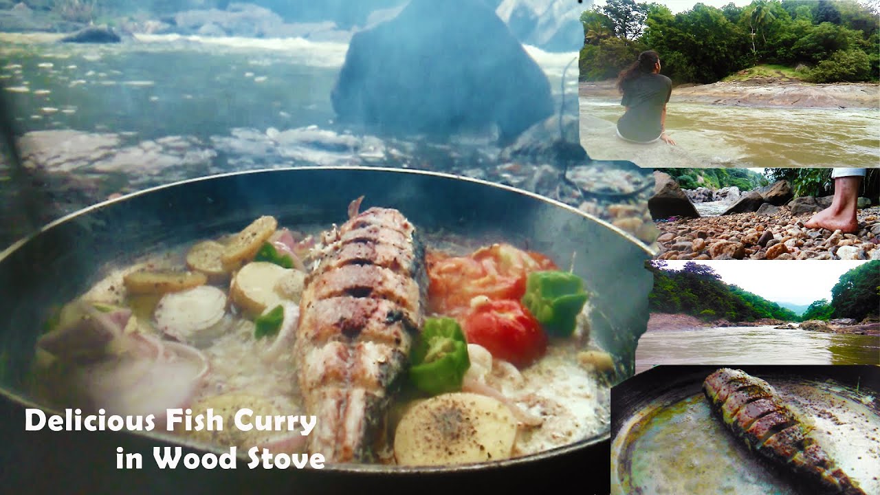 Riverside fish cooking, Outdoor Cooking #Easytomake #tasty # ...