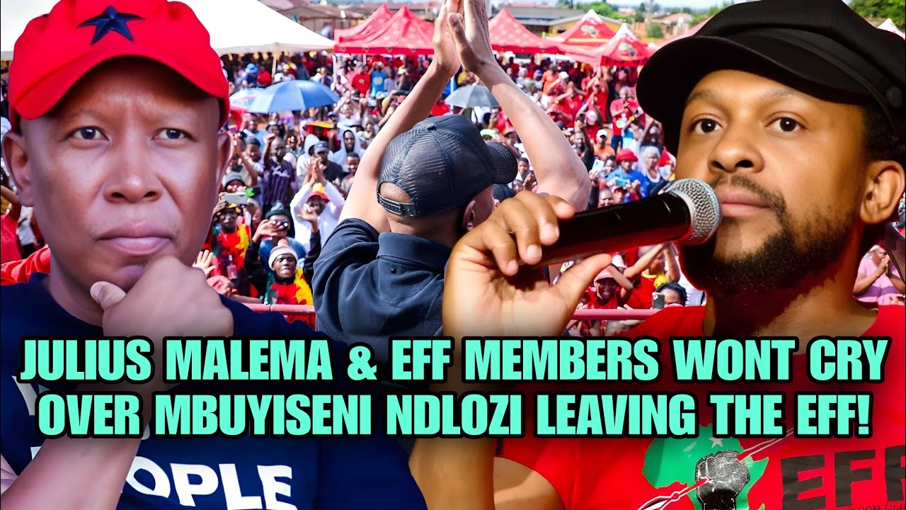 Julius Malema & EFF Members WON'T CRY Over Mbuyiseni Ndlozi Leaving The ...