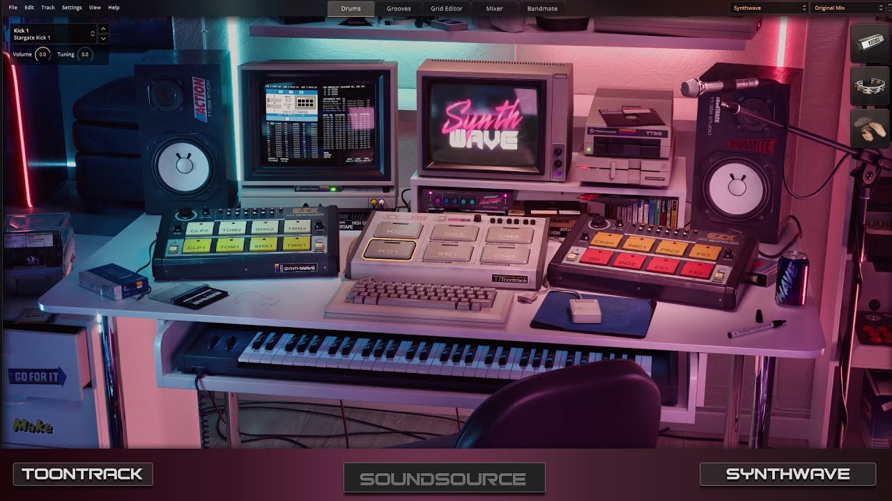 Toontrack Ezdrummer 3 - SYNTHWAVE EZX - ALL PRESETS - YouTube