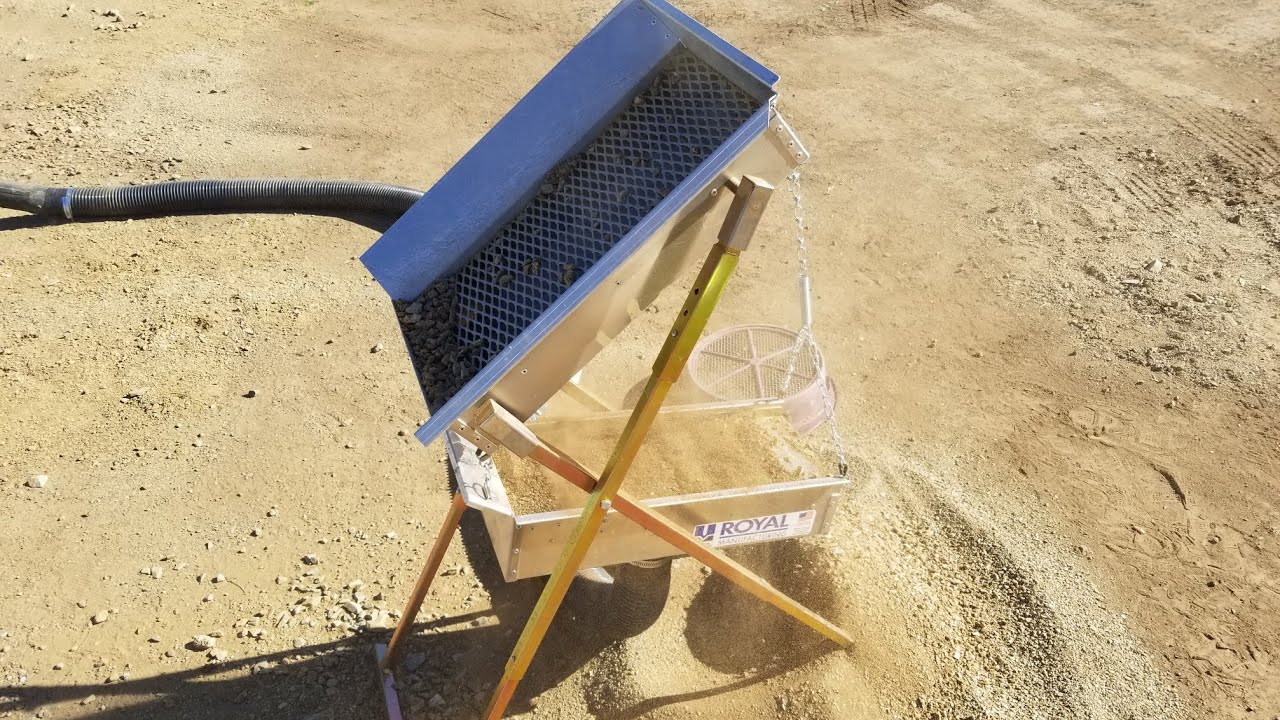 Gold prospecting for a great spot & drywasher test - YouTube