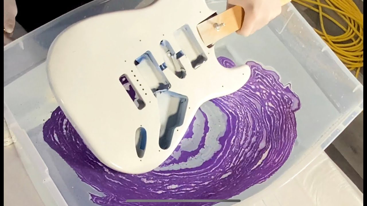 Electric Guitar Hydro Dip - How does it Sound? - YouTube