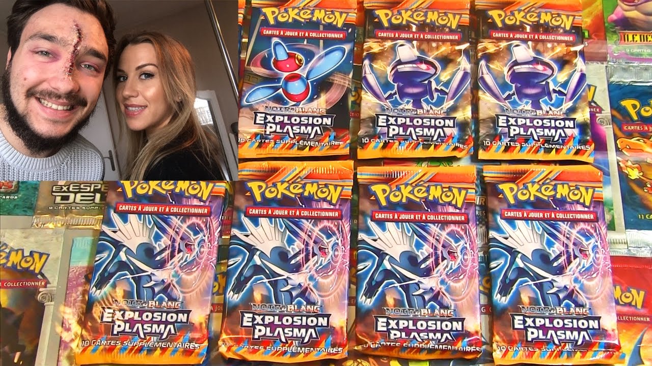 ELLE M'A BLESSÉ AU VISAGE ! Ouverture de 8 Boosters Pokémon avec EMMY ...
