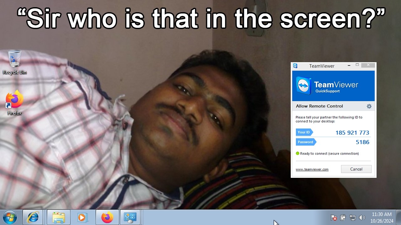 I Made My PC Background Tech Support Scammer's Personal Photos - YouTube