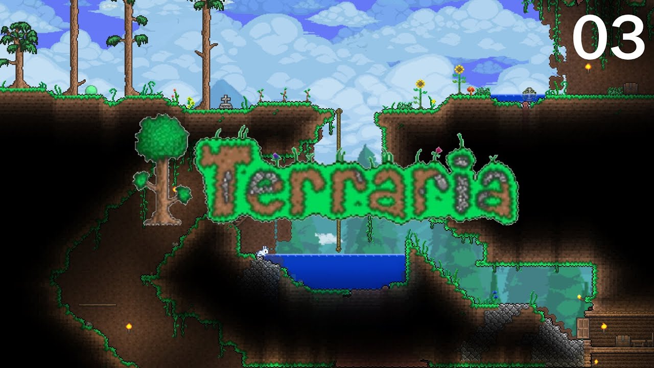 Digging Deeper - Let's Play Terraria 1.3 Episode 3 - YouTube