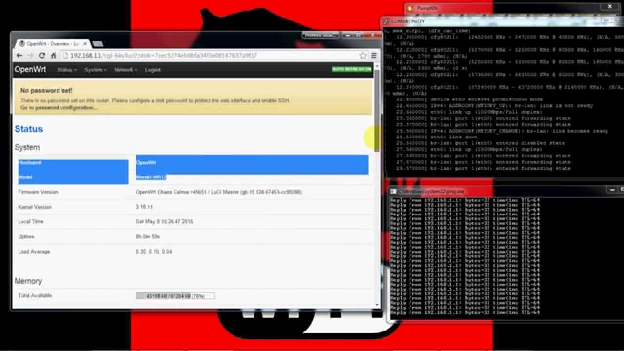 Flash Meraki MR12 with OpenWRT - YouTube