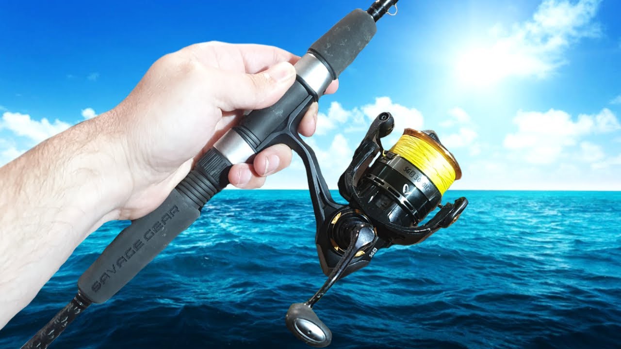 Punishing a Savage Gear SG8 Reel + Stealth 1DFR rod combo - YouTube