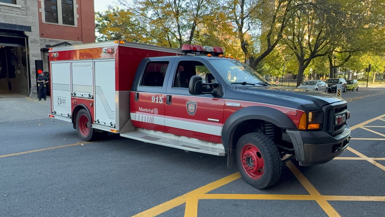 MONTREAL emergency services in action for October 2025 - YouTube