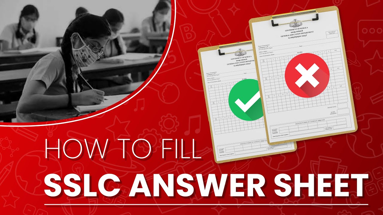 How To Fill SSLC Answer Sheet | Exam Winner Learning App - YouTube