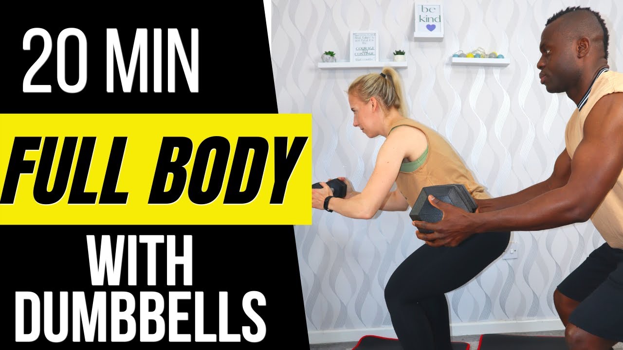20 Minute HIIT Dumbbell Workout at Home | Full Body Cardio with Weights ...