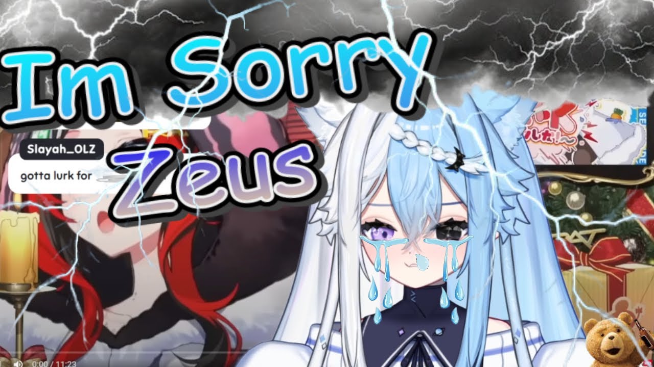 Aquwa Is A Crying Mess While Watching Hololive Clips Zeus Is Angy - YouTube