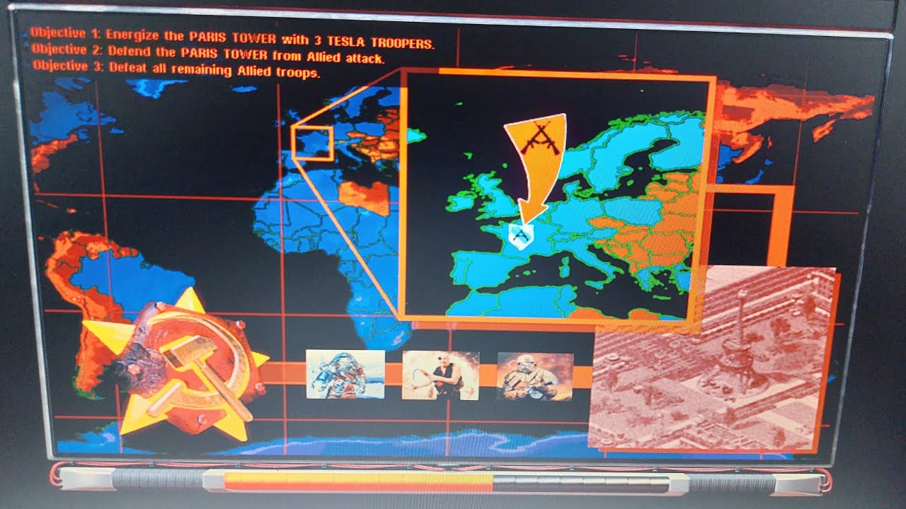 Red Alert 2 Campaign - Soviet Mission 5 City of Lights - YouTube