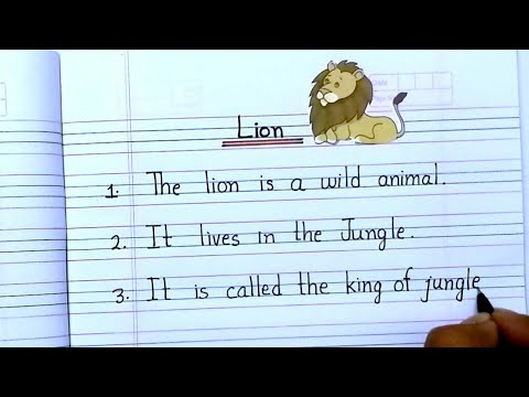 Essay on lion |10 Lines on lion in English |Few Lines on lion | lion ...