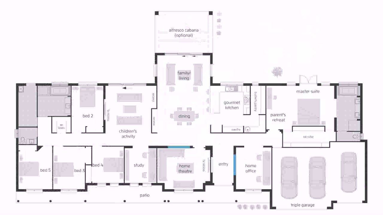 Open Floor Plans With 5 Bedrooms - YouTube
