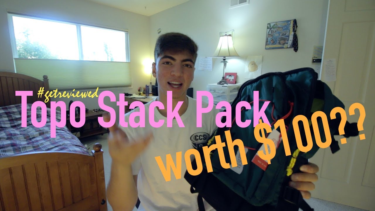 BEST BACKPACK UNDER $100??! // MADE IN USA Topo Designs Stack Pack ...