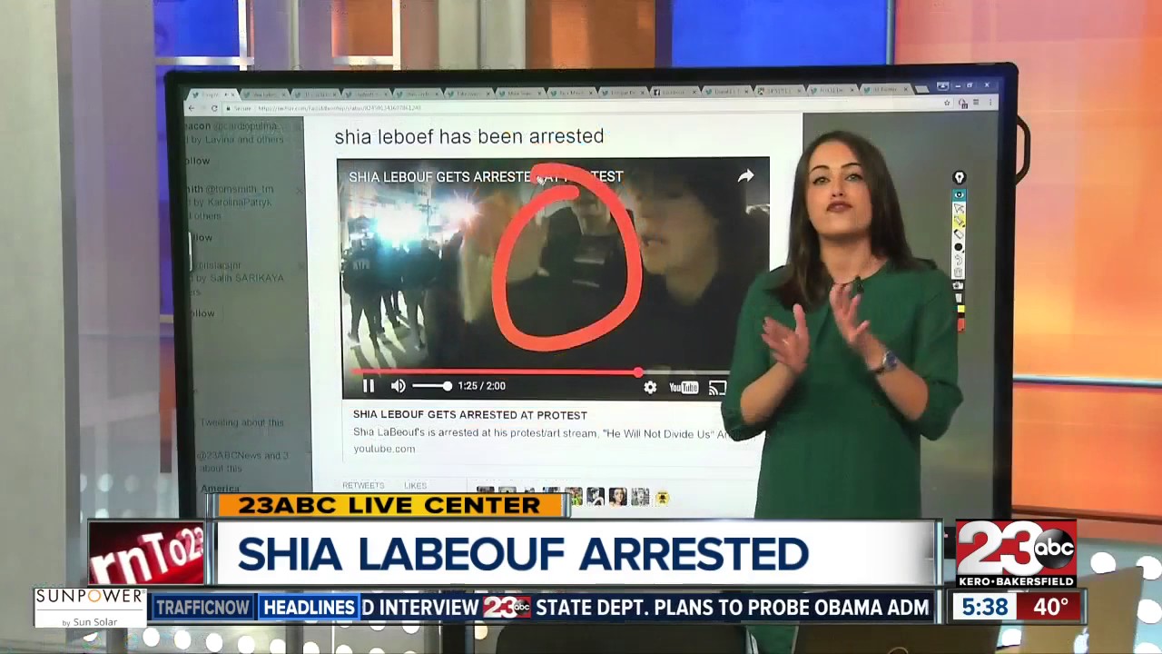 Shia LaBeouf arrested during live stream - YouTube