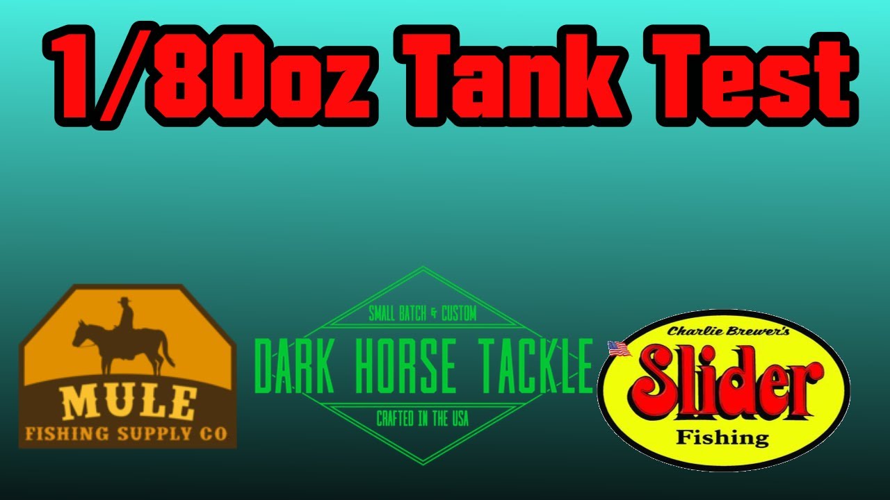 80th of an Ounce jig tank test. NOOOOO BOB! - YouTube