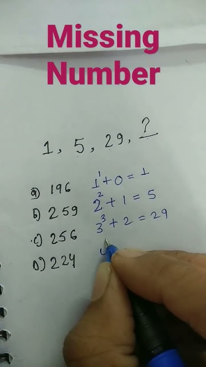 Find the missing number - YouTube