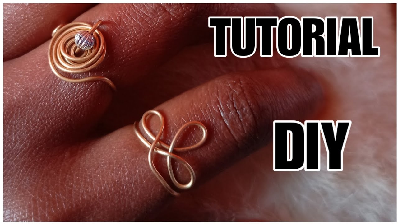 2 diy wire rings/wire rings/wire jewelry/wire wrapped jewelry/wire ...